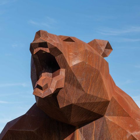 Captivating Animal Sculptures Made of Corten Steel | Matt Hill Projects