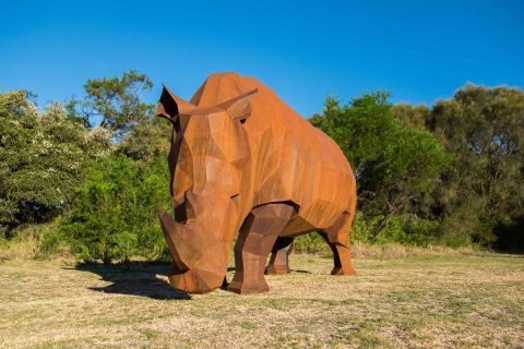 Captivating Animal Sculptures Made of Corten Steel | Matt Hill Projects
