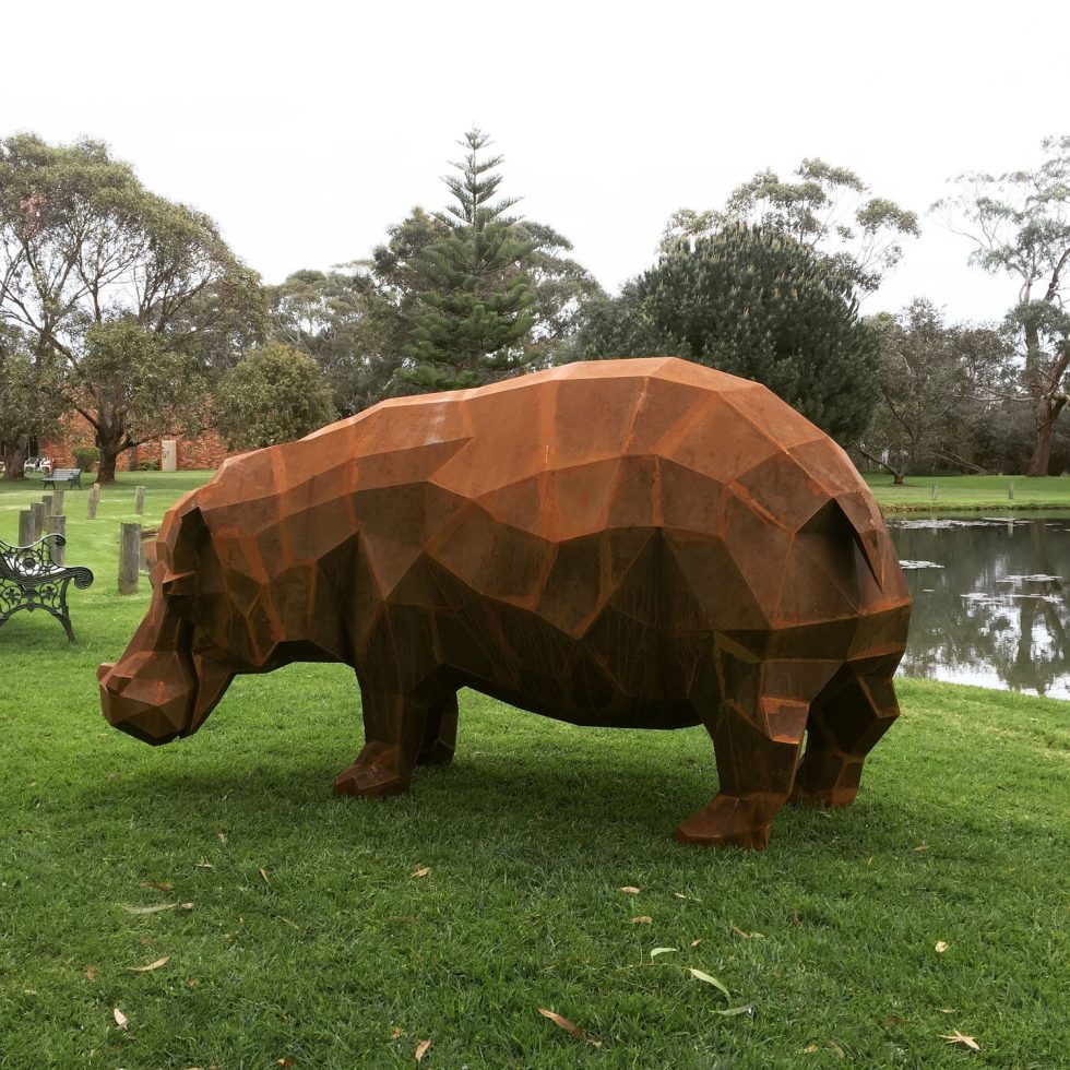 Captivating Animal Sculptures Made of Corten Steel | Matt Hill Projects